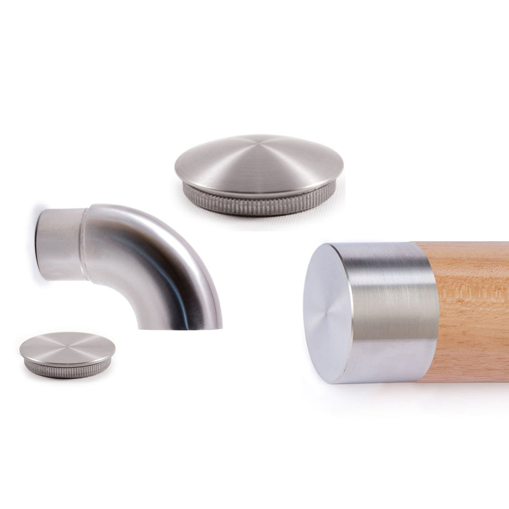 Stainless Steel Railing End Caps - Modern Stainless Steel Stair Parts ...