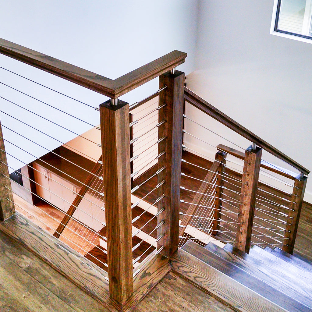 Modern Wood Staircase Railing