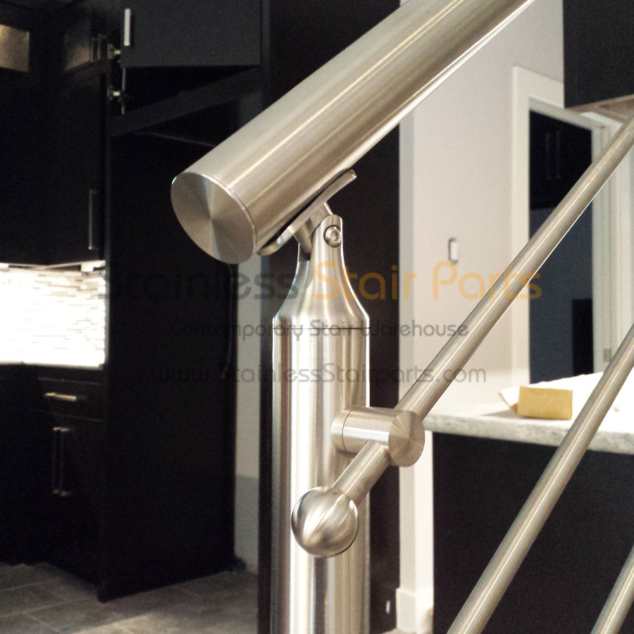 E0104 Adjustable Stainless Steel Handrail Support - Stainless Stair ...