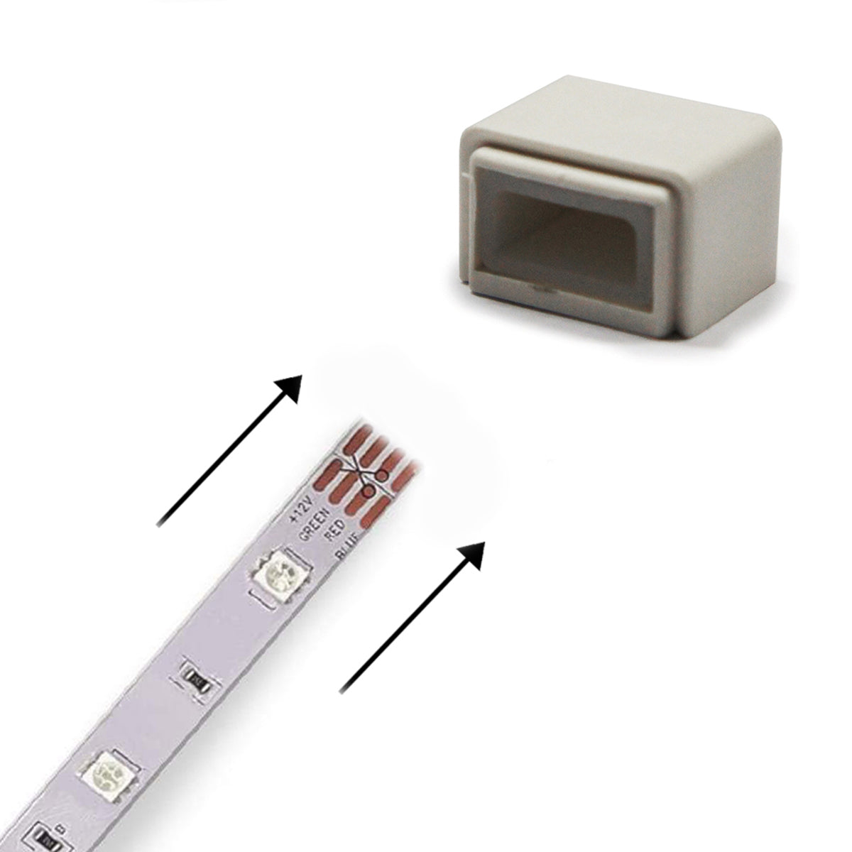 ELED0005 LED Strip Light End Cap - Stainless Stair Parts – Stainless ...