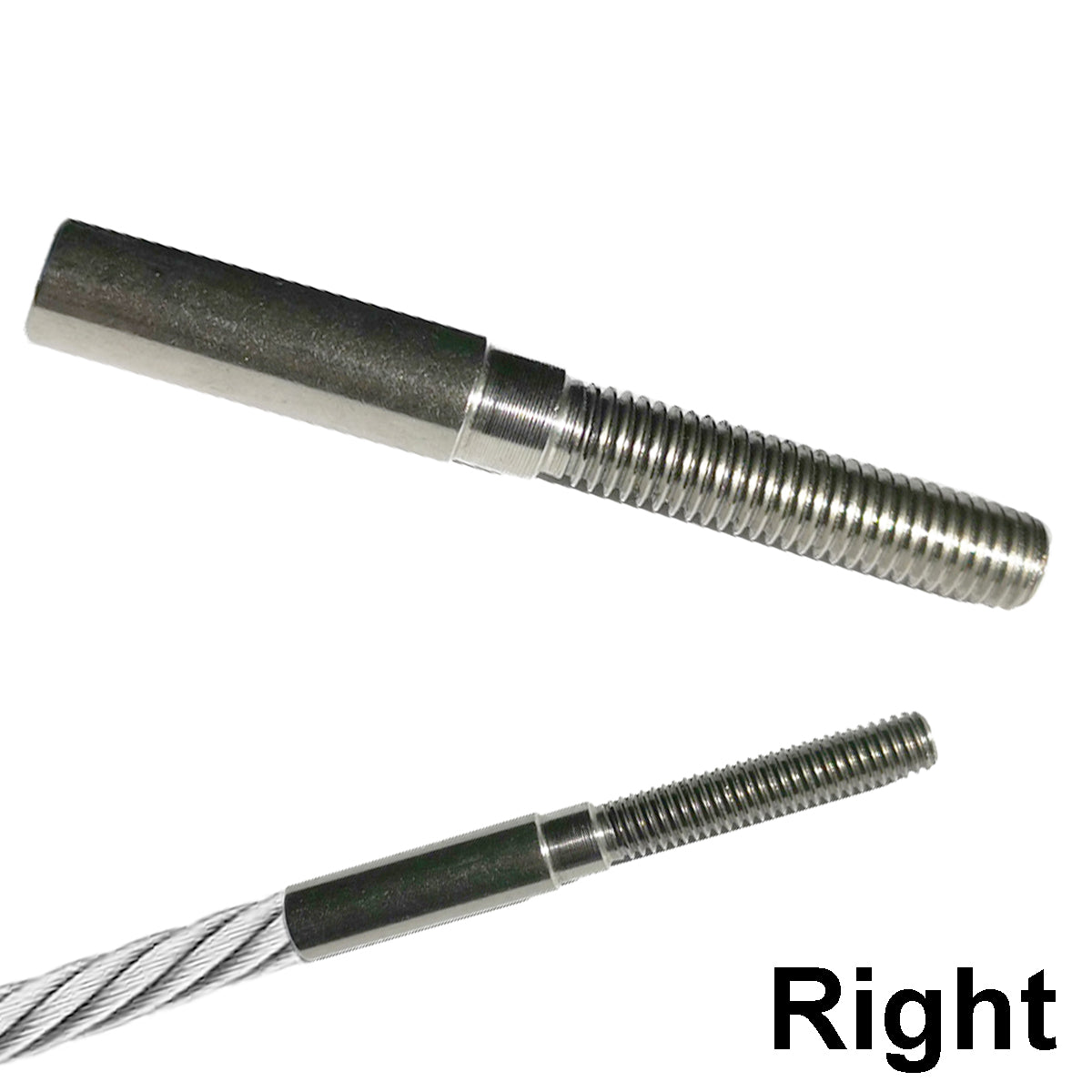 ETM05DX Stainless Steel Cable Threaded Terminal (Right) - Stainless ...