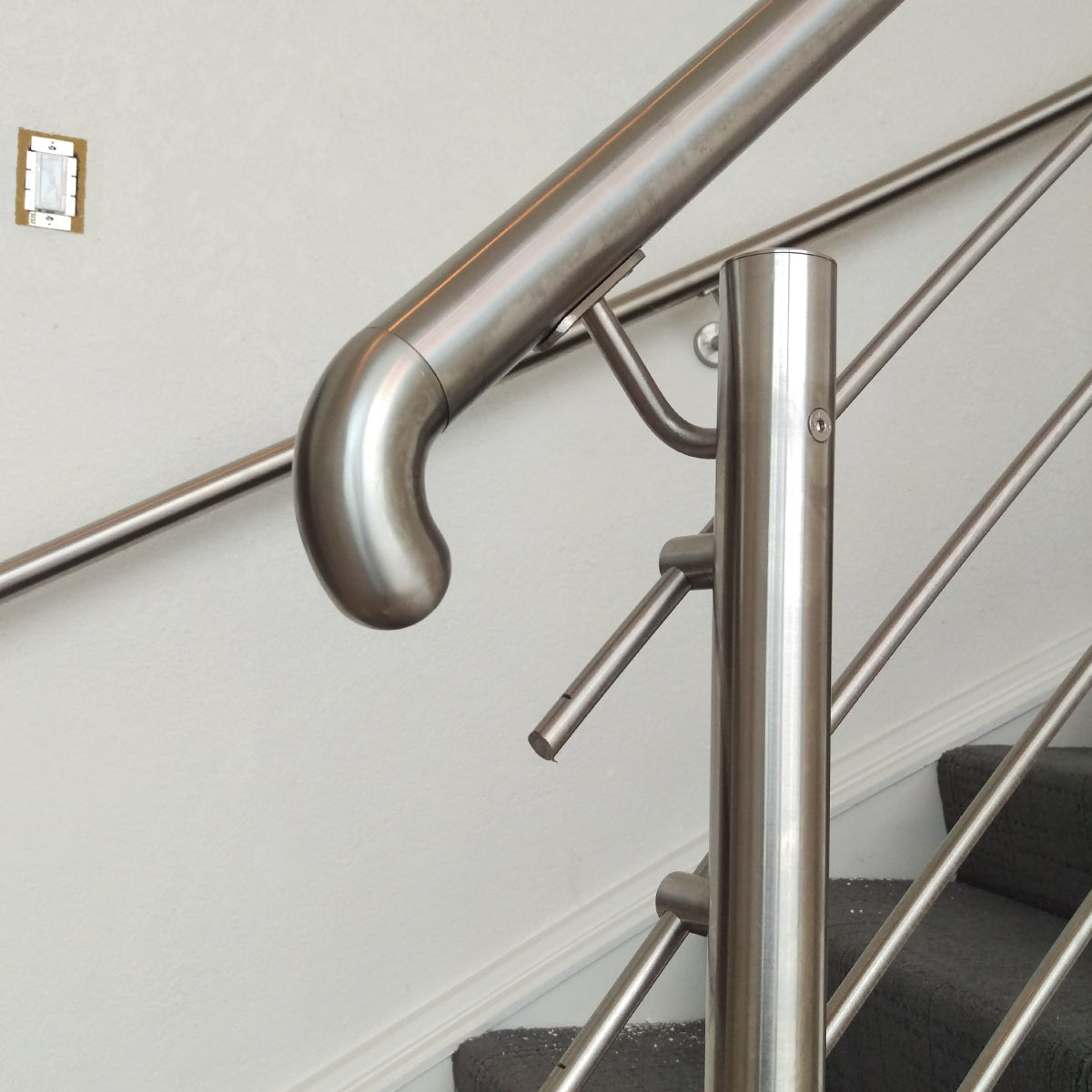 E001 Stainless Steel Stair Handrail Tube 1-5/8" (42.4mm) - Stainless ...