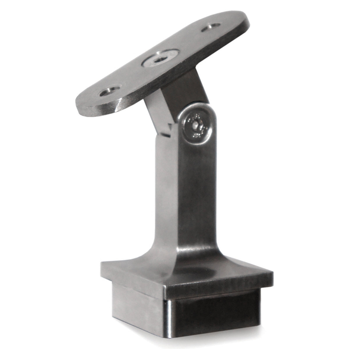 E037700 Adjustable Square Railing Handrail Support for Rake - Stainless ...