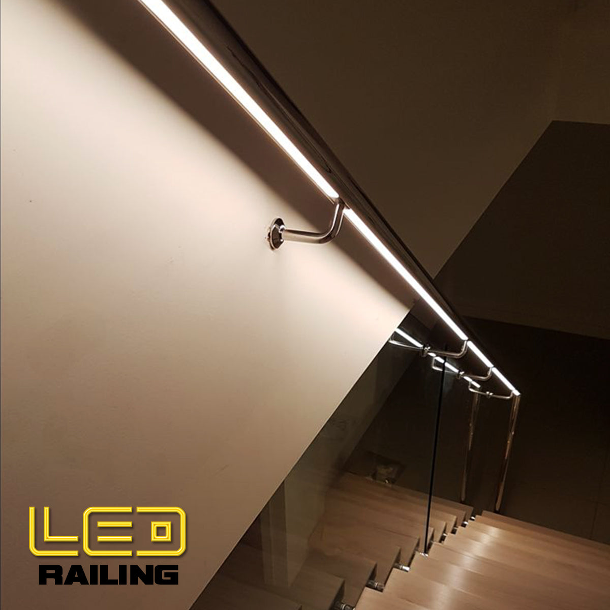 E1530100 Wall Rail Bracket Support for LED Lighted Railing - Stainless ...