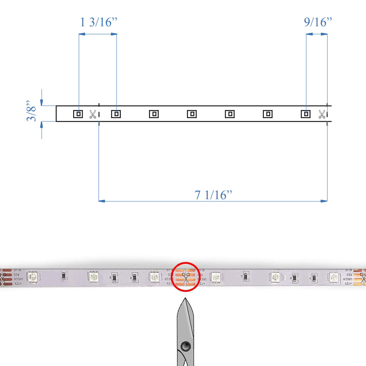 ELED0001 LED Strip Light (Sold by the foot) - Stainless Stair Parts ...