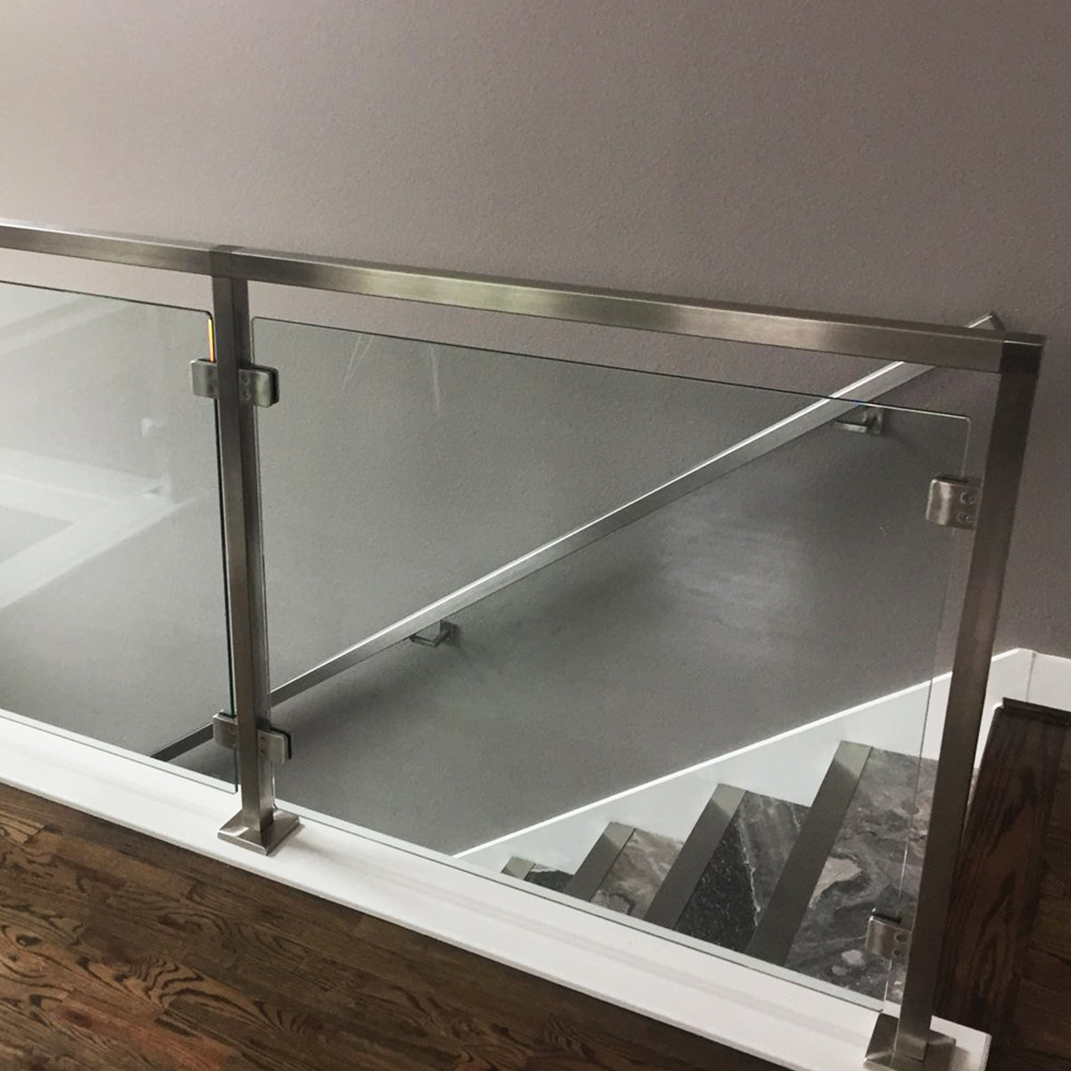 E4733 3-Way T-Fitting for Square Railing - Stainless Stair Parts ...